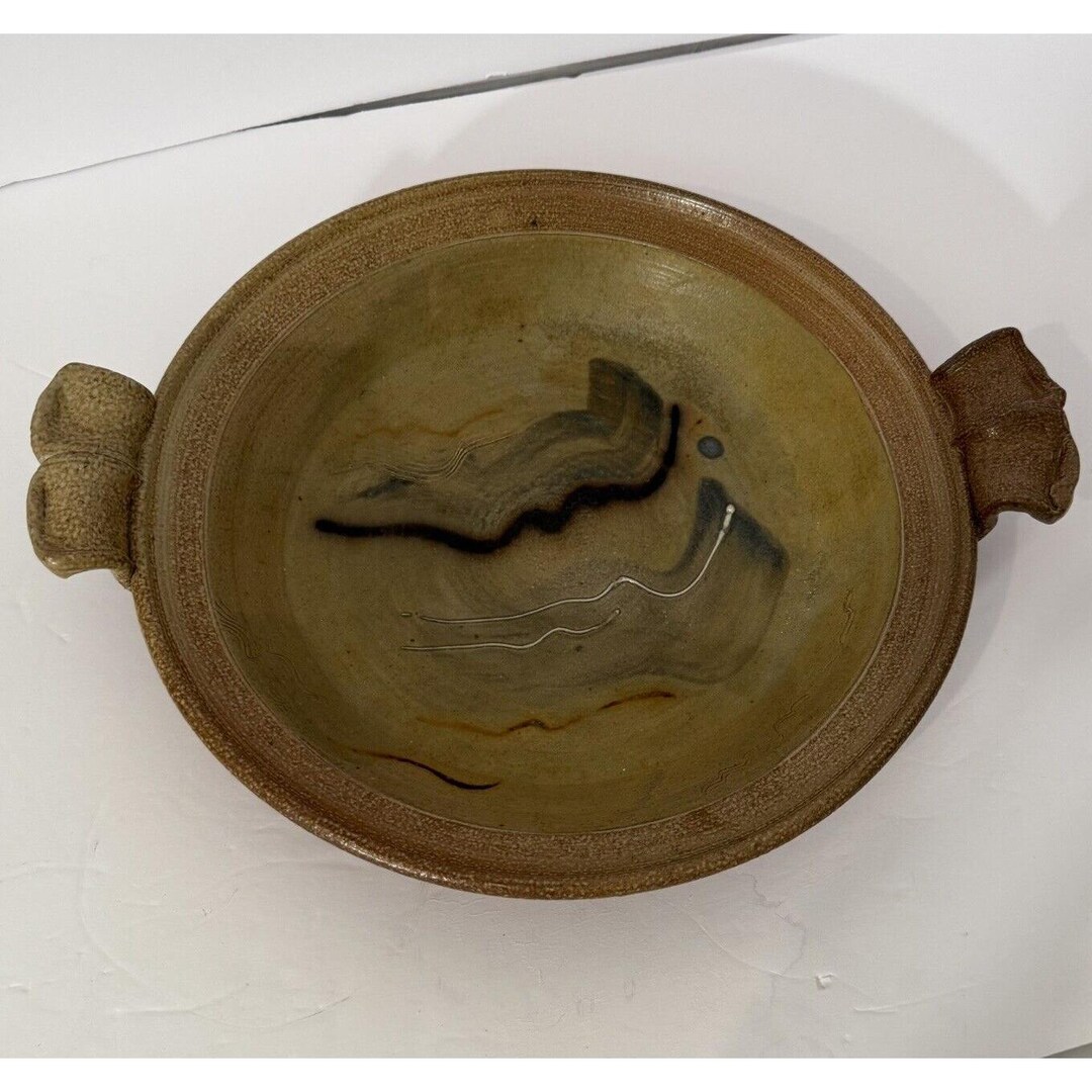 Studio Pottery Artist Signed Dave Knotts Serving Tray/platter/bowl 12.5 ...
