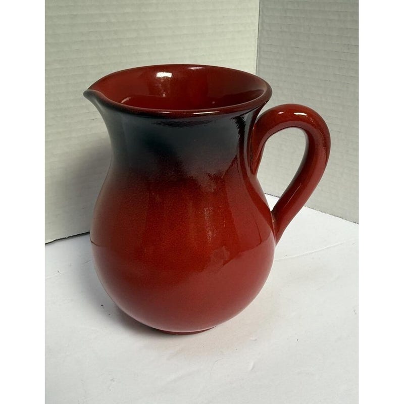 Red Ceramic Pitcher - Etsy
