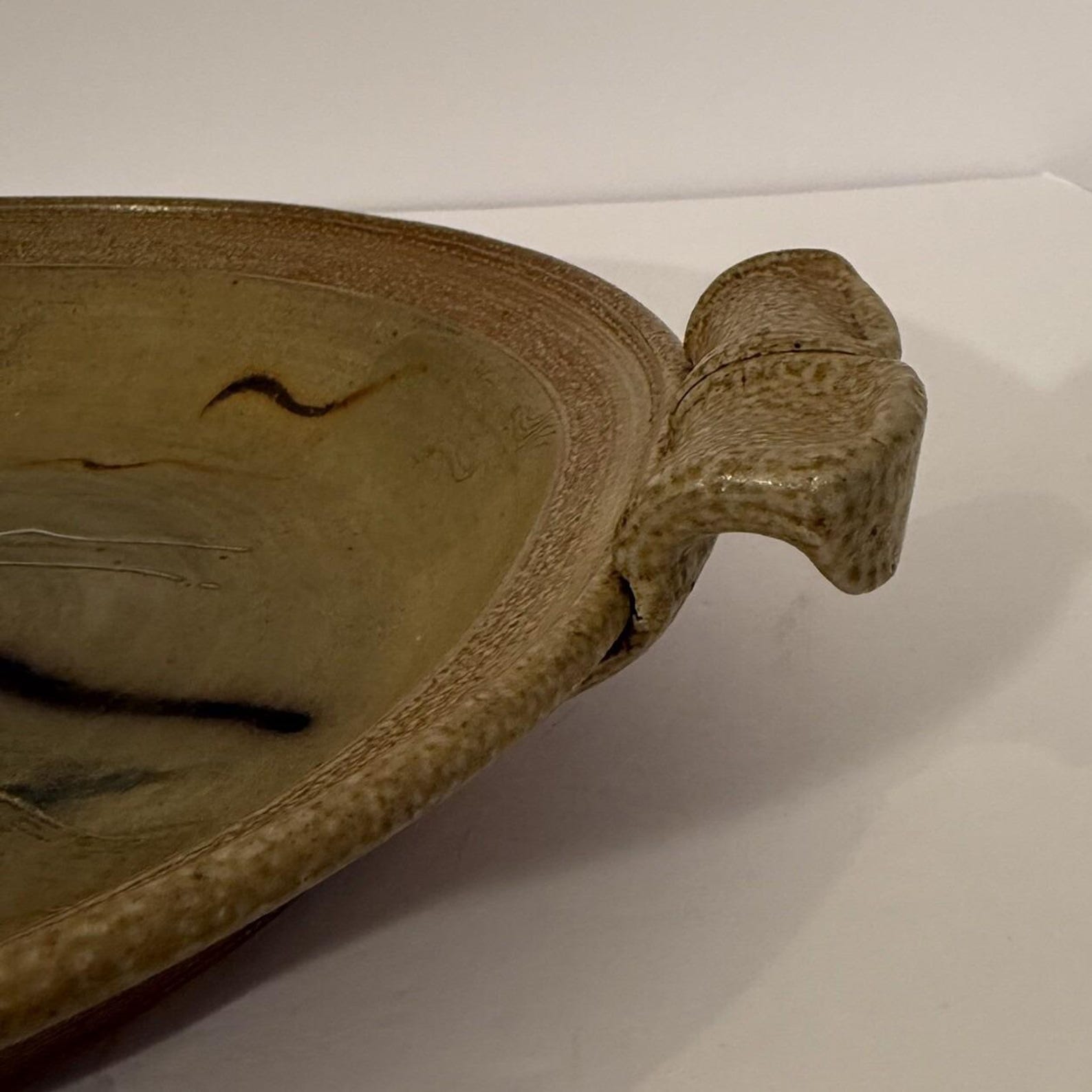 Studio Pottery Artist Signed Dave Knotts Serving Tray/platter/bowl 12.5 ...