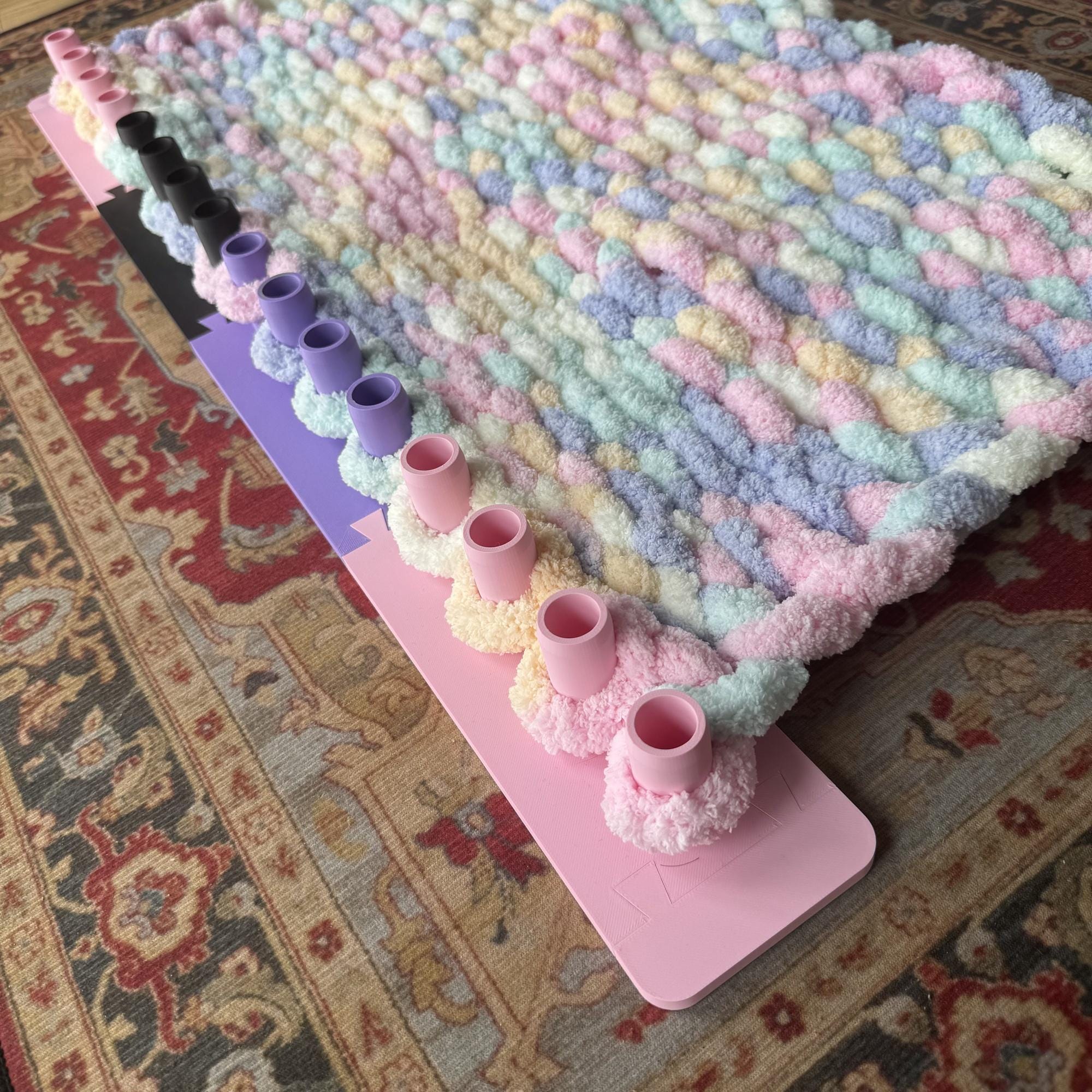 Chunky Blanket Loom | Custom Size Loom for Knitting | Foldable ...