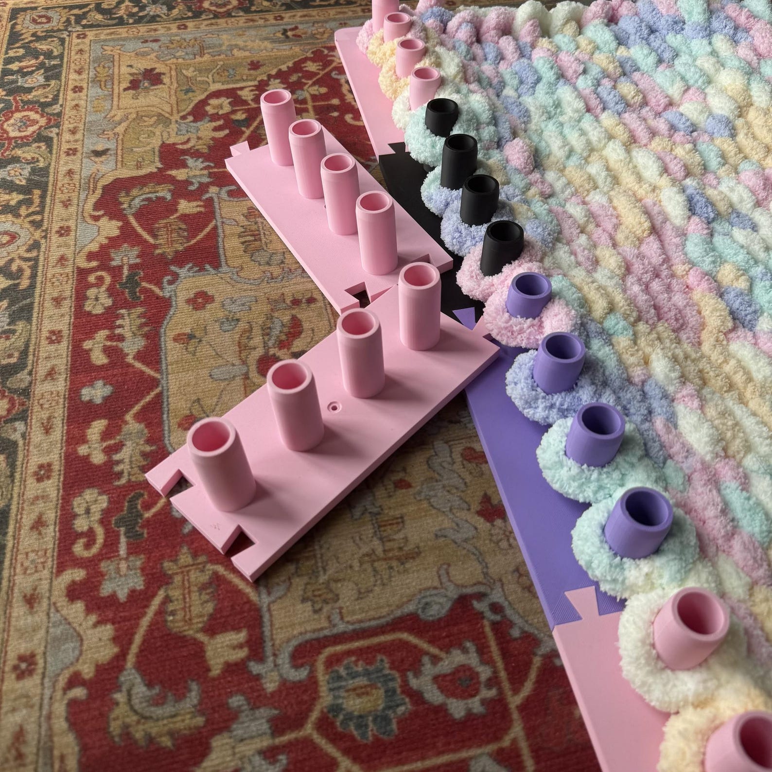 Chunky Blanket Loom | Custom Size Loom for Knitting | Foldable ...