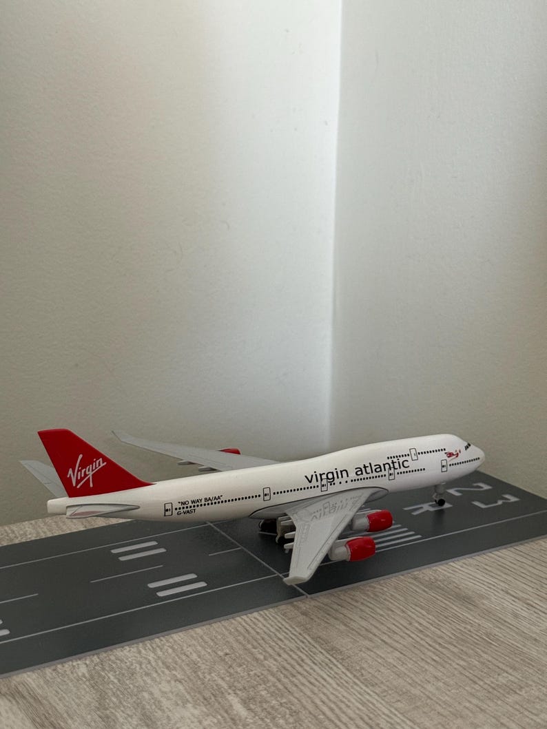 Virgin Atlantic Boeing 747 Diecast 1:300 Airplane Model - Etsy