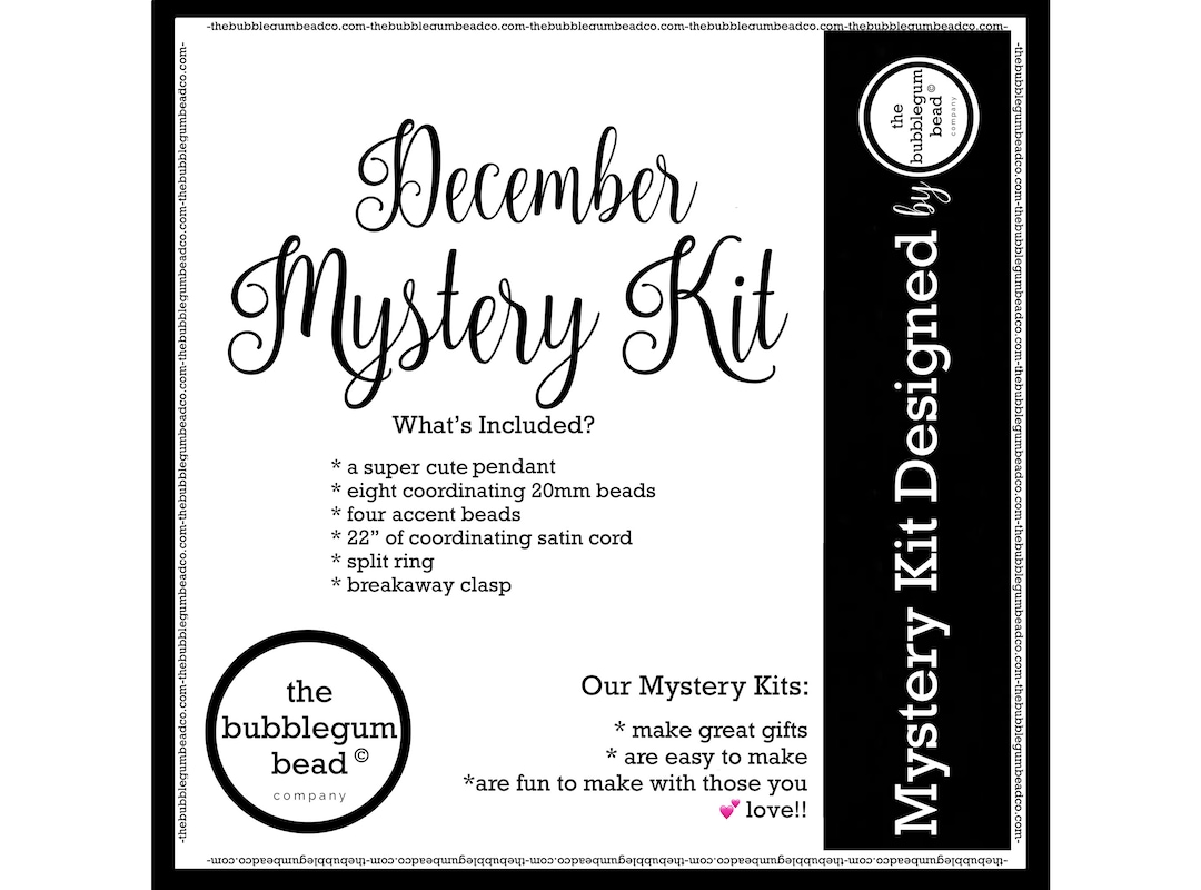 DECEMBER MYSTERY NECKLACE Kit for Girl Gifts Sleepovers - Etsy
