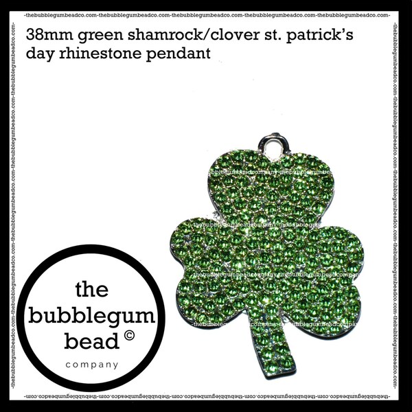 Rhinestone Clover Necklace - Etsy