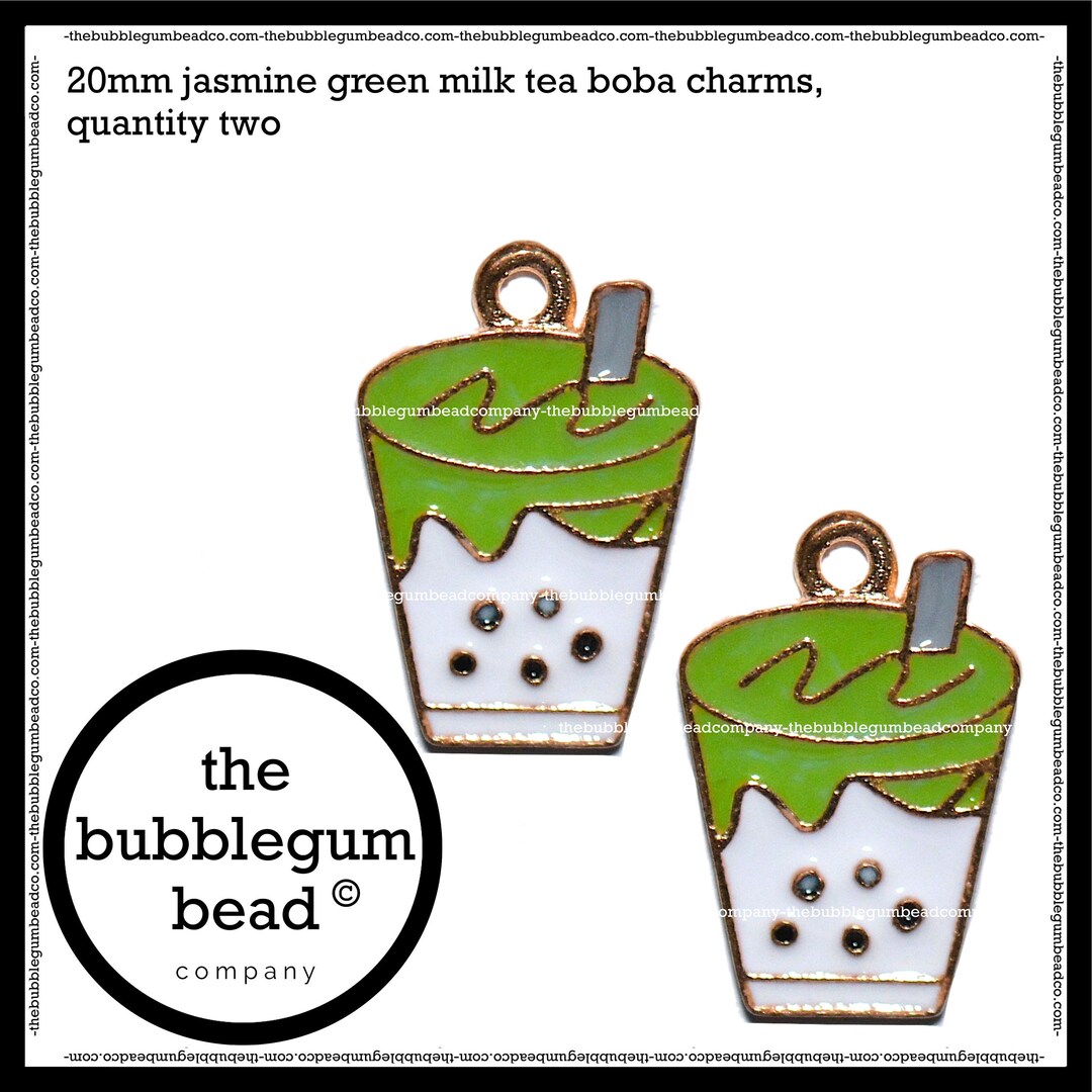 25mm-boba TEA CHARMS Qty 2 Charms for Earrings Beadable - Etsy