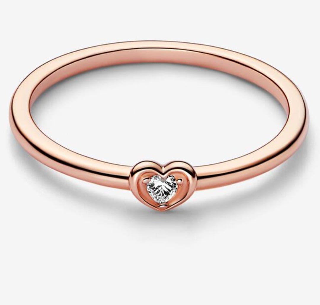 Pandora Moments Ring Stackable Radiant Heart Sormus - Etsy