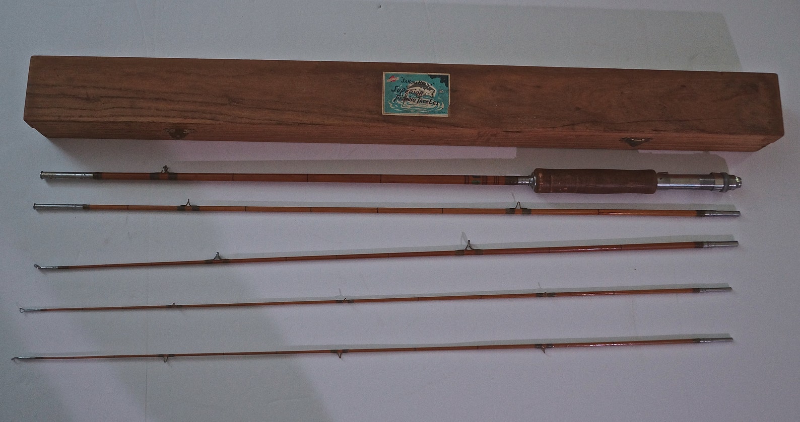Vintage Japan SAKURA Brand 5 Piece Superior Fishing Rod in | Etsy