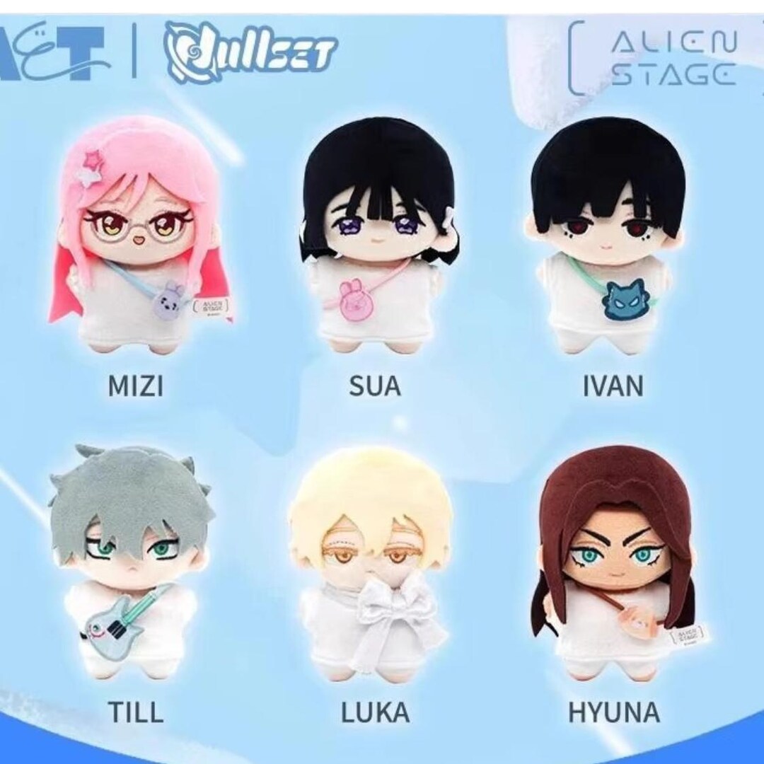 Pre-sale 11cm New Anime Alien Stage Till Ivan Sua Luka Mizi Hyuna Plush ...