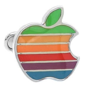 Apple Rainbow Cufflinks - Etsy