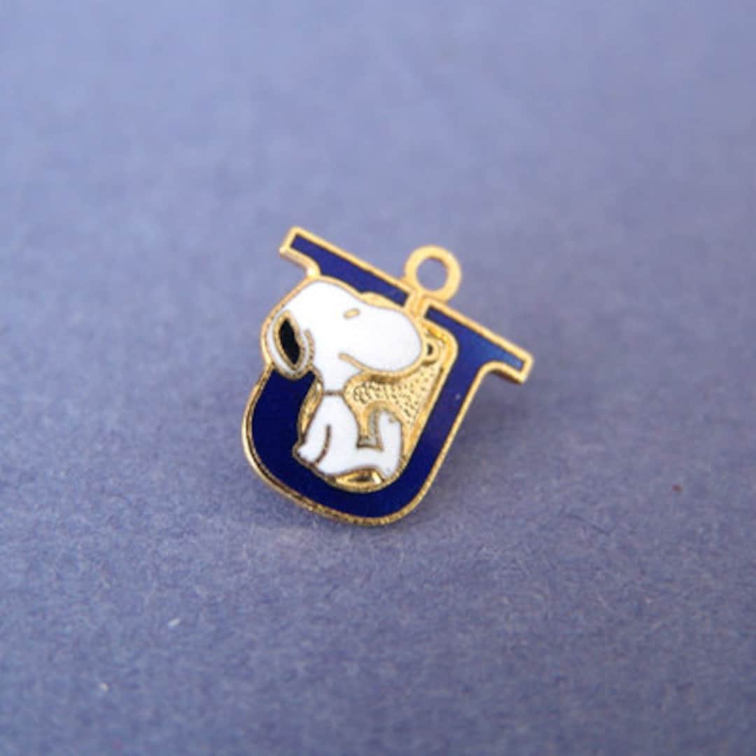 Vintage Aviva 1970's Snoopy Initial Letter U Cloisonne Charm - Etsy