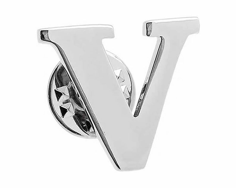 Alphabet Letter V Lapel Pin - Etsy