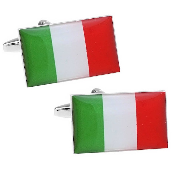 Italian Flag Cufflinks - Etsy