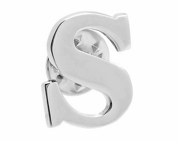 Alphabet Letter S Lapel Pin | Etsy