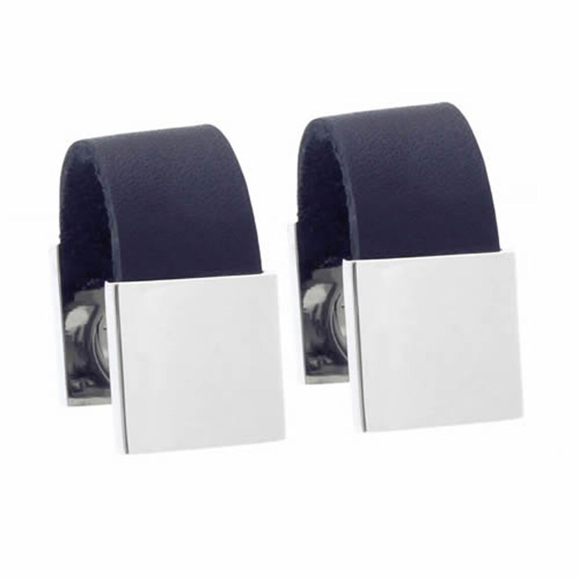 Black Wrap Around Leather Cufflinks | Etsy