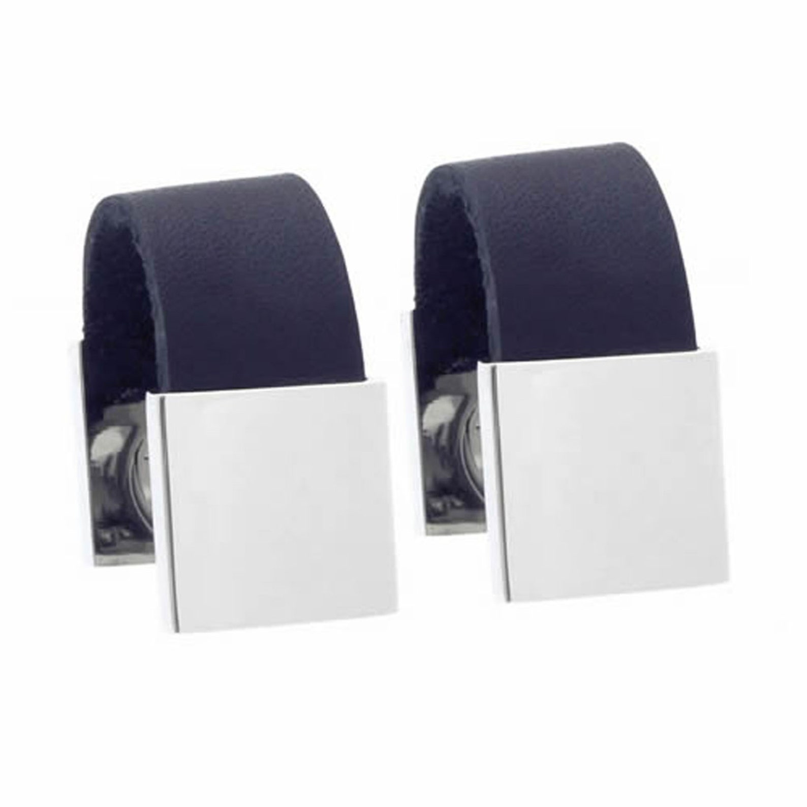 Black Wrap Around Leather Cufflinks | Etsy