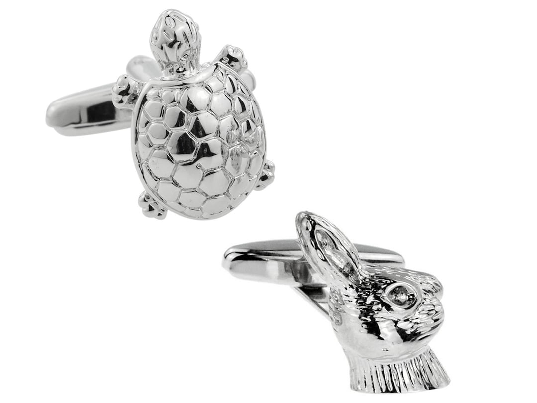 The Hare and the Tortoise Cufflinks - Etsy