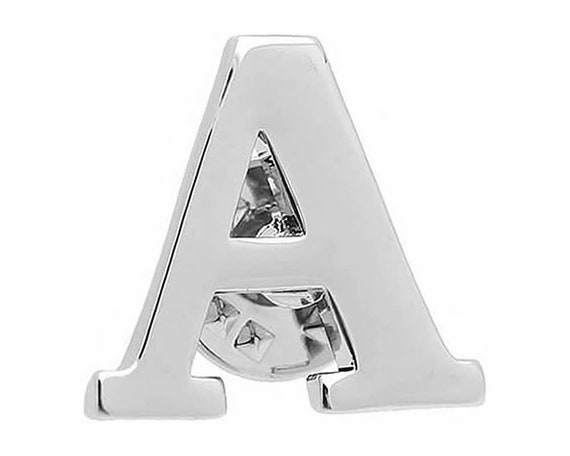 Alphabet Letter A Lapel Pin - Etsy