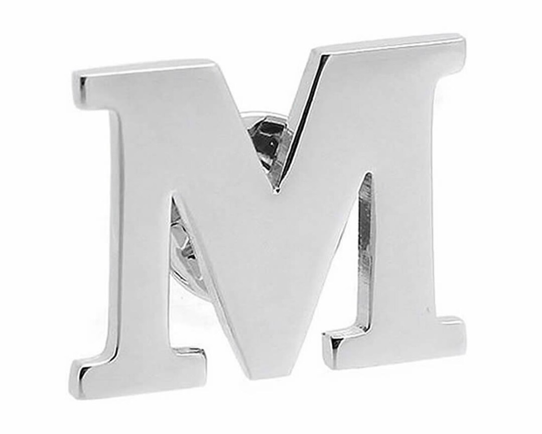 Alphabet Letter M Lapel Pin - Etsy