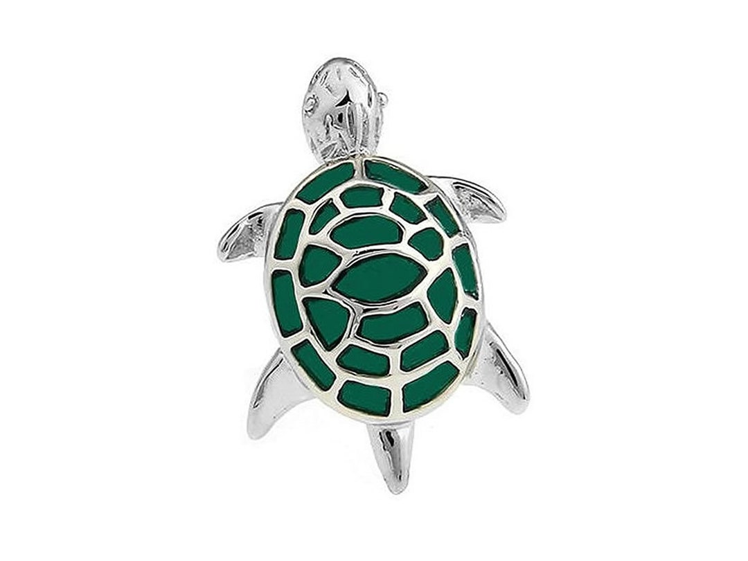 Green Turtle Lapel Pin - Etsy