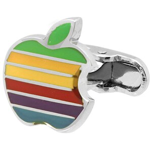 Apple Rainbow Cufflinks - Etsy