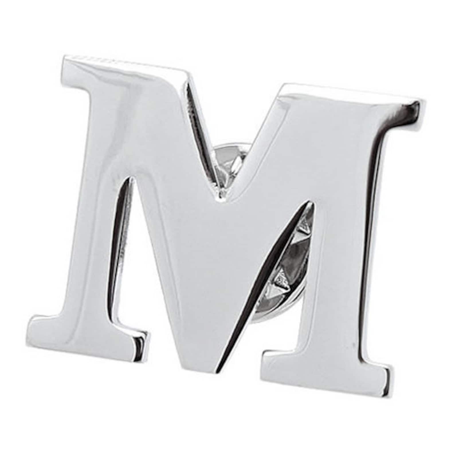 Alphabet Letter M Lapel Pin - Etsy