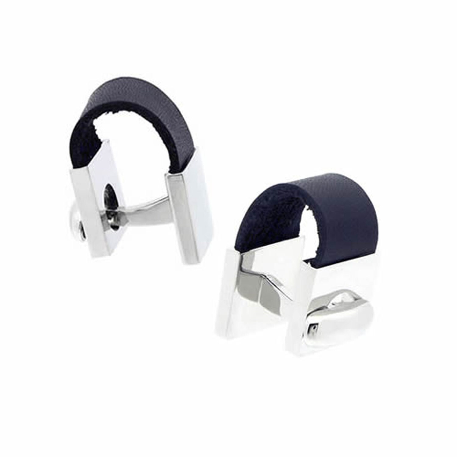 Black Wrap Around Leather Cufflinks | Etsy