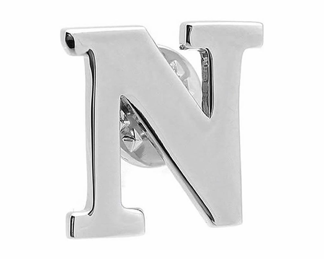 Alphabet Letter N Lapel Pin - Etsy