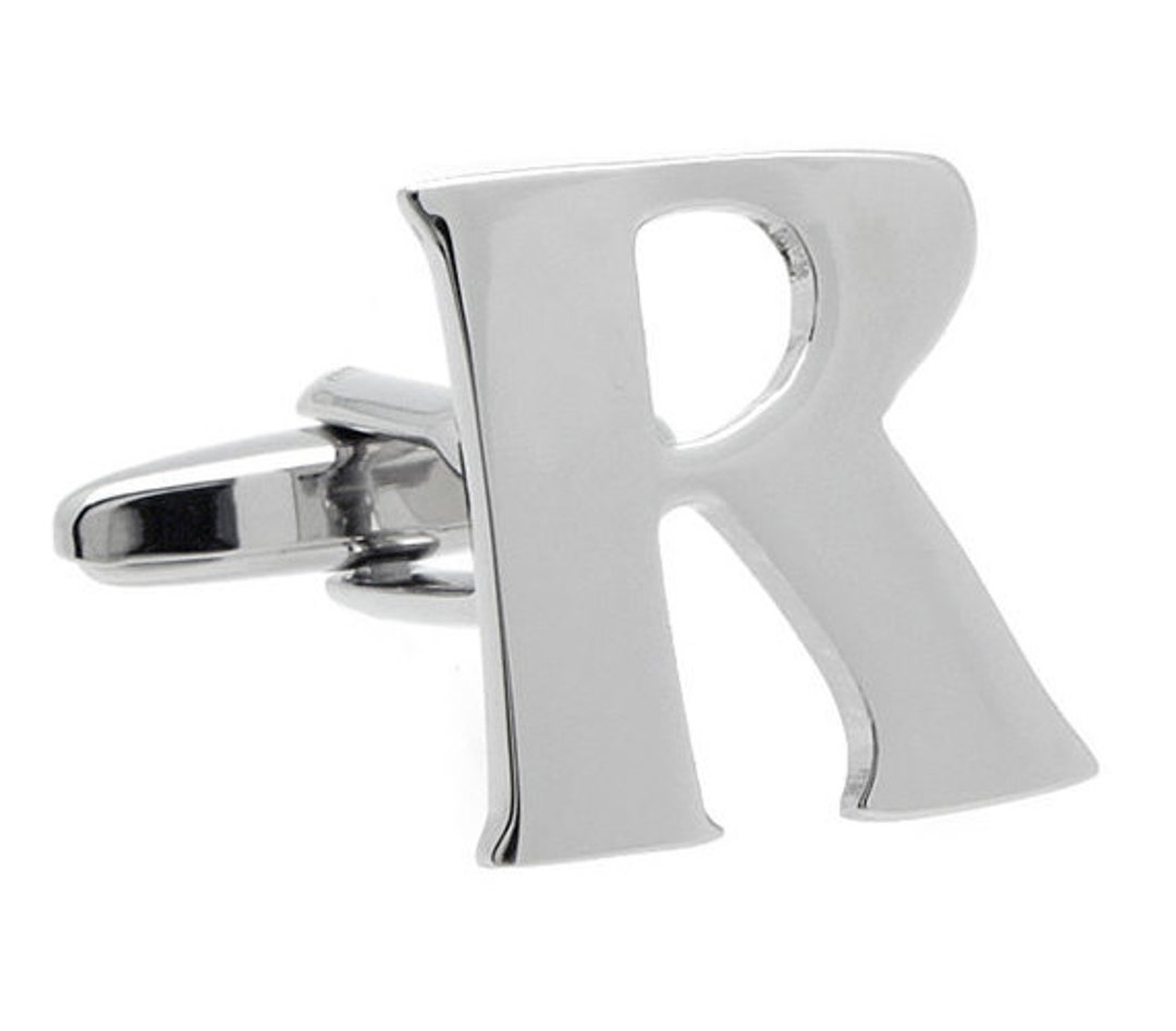 LETTER R ALPHABET CUFFLINKS - Etsy