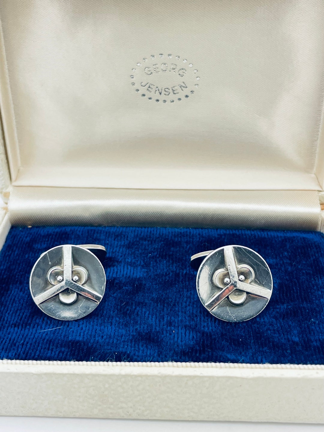 Georg Jensen. Art Deco Sterling Silver Cufflinks 41 Oscar Gundlach ...