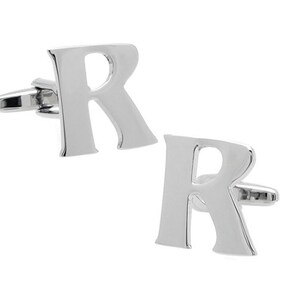 LETTER R ALPHABET CUFFLINKS - Etsy