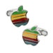 Apple Rainbow Cufflinks - Etsy