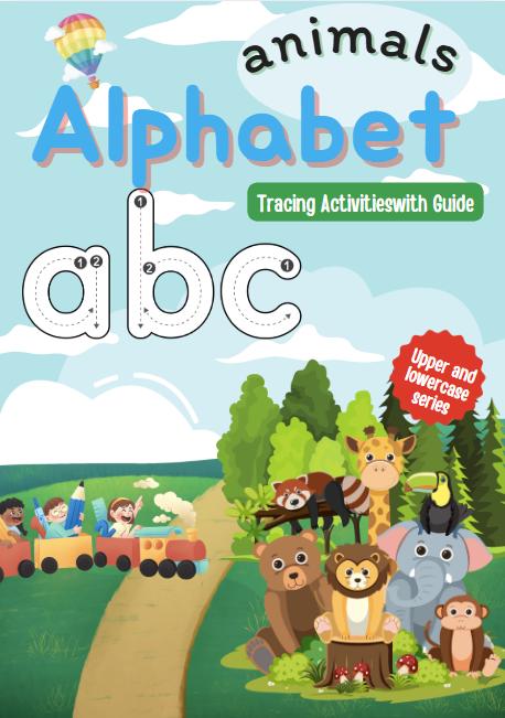 Animals Alphabet Upper and Lowercase Tracing Activities Workbook ...