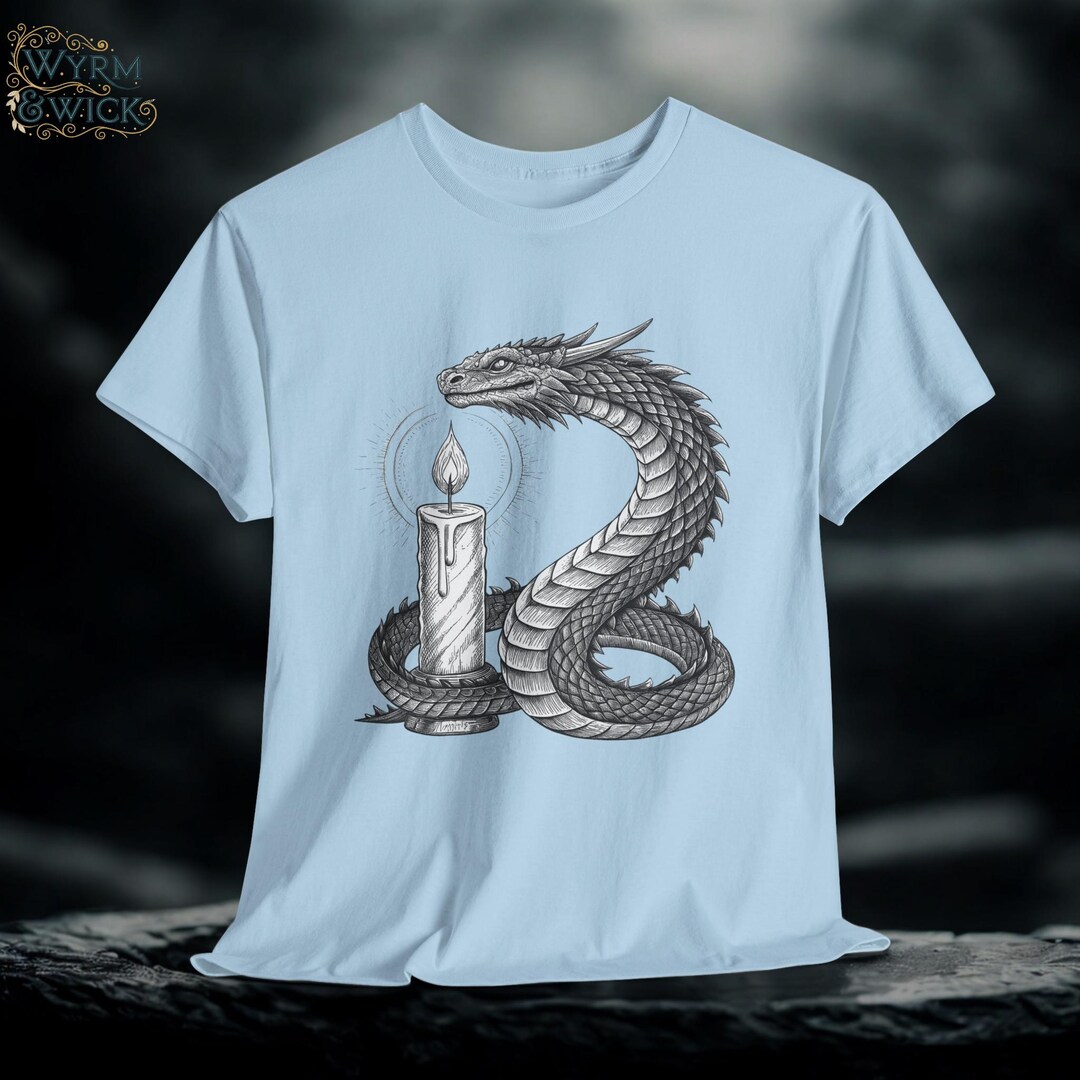 Medieval Dragon Graphic Tee: Hand-drawn Fantasy T-shirt - Etsy