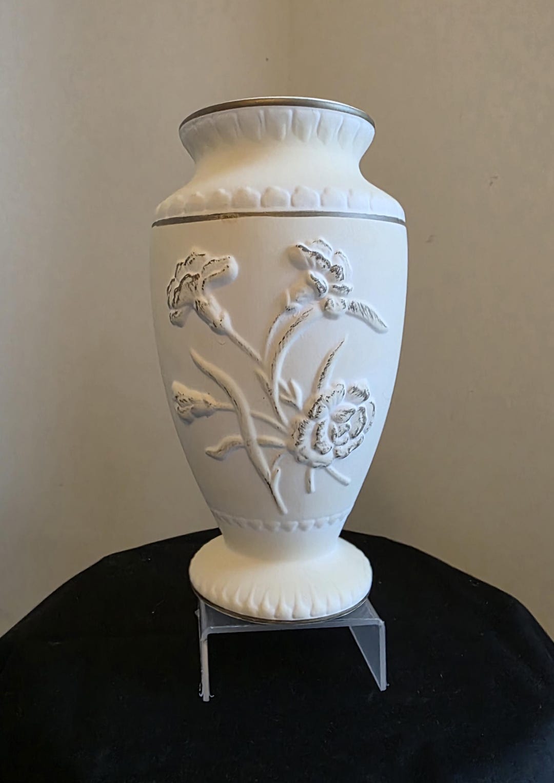 Roman / Greek Style GI Ltd Porcelain Floral Tactile Vase - Etsy