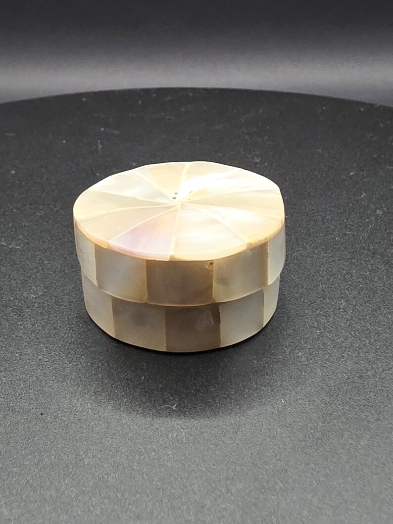 10 Sided Mother of Pearl Trinket Pot - Etsy