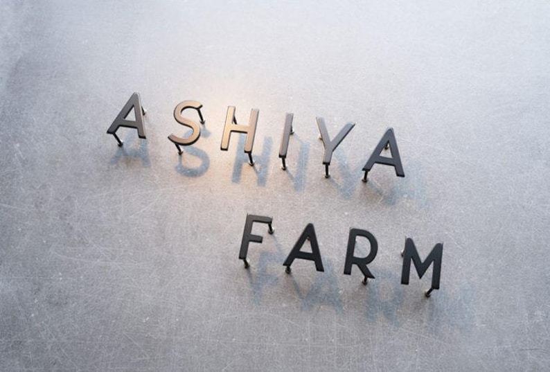 Floating Metal Sign, Laser Cut Letters, Business Sign, Flat Cut Sign ...