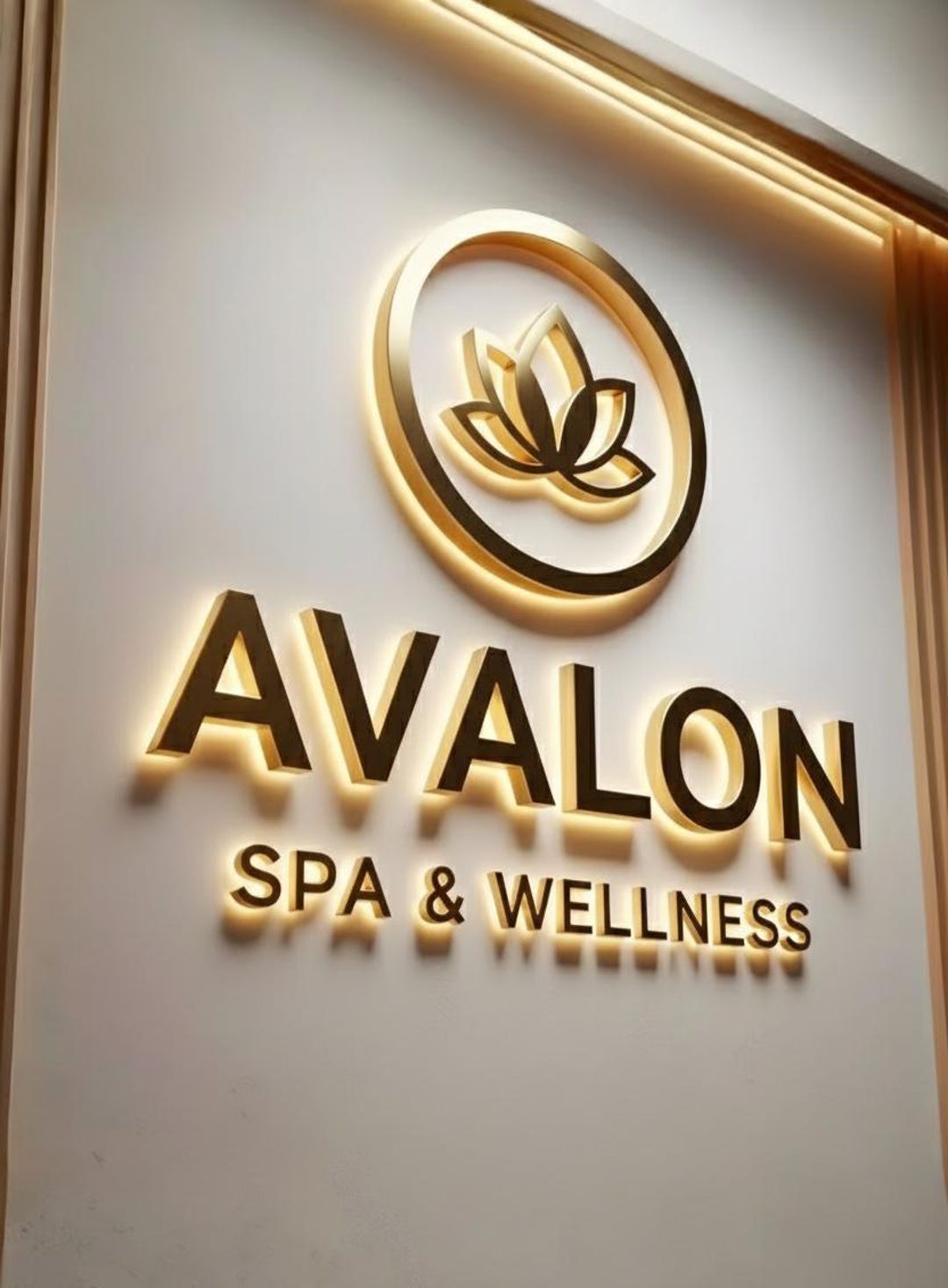 Backlit Metal Letters, 3D Logo Sign, LED Wall Sign, Illuminated ...