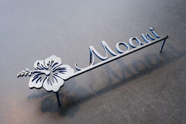 Floating Metal Sign, Laser Cut Letters, Business Sign, Flat Cut Sign ...