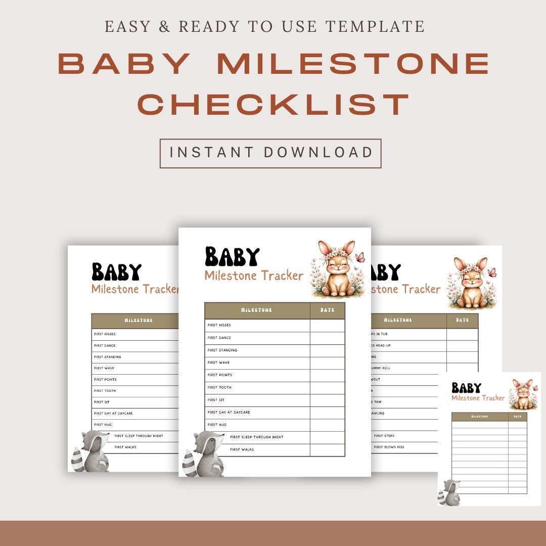 Baby Milestone Checklist, Baby Developmental Milestones, Toddler ...