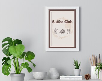 A4 Coffee Club Poster - Etsy