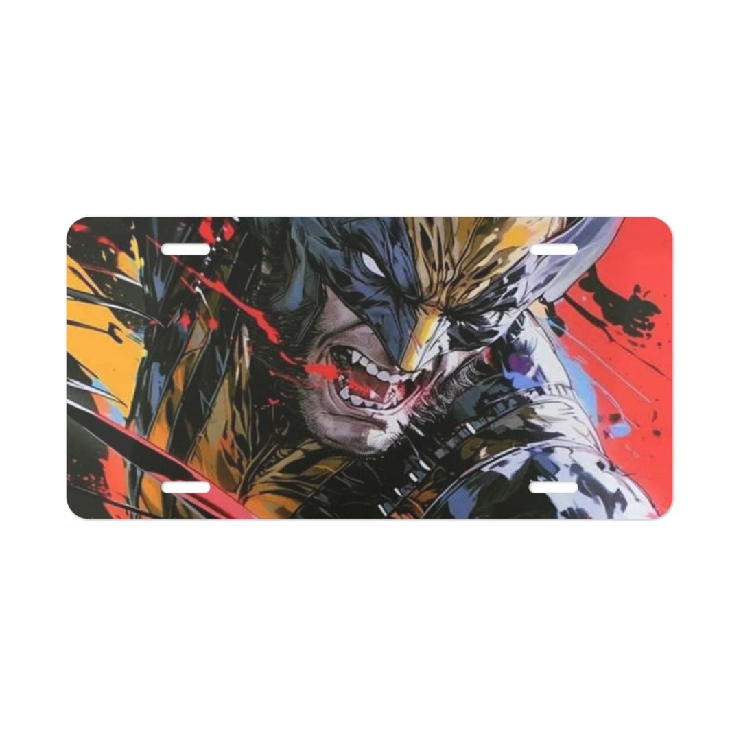 Wolverine Inspiredvanity Plate, Custom Car Decor, Superhero License ...