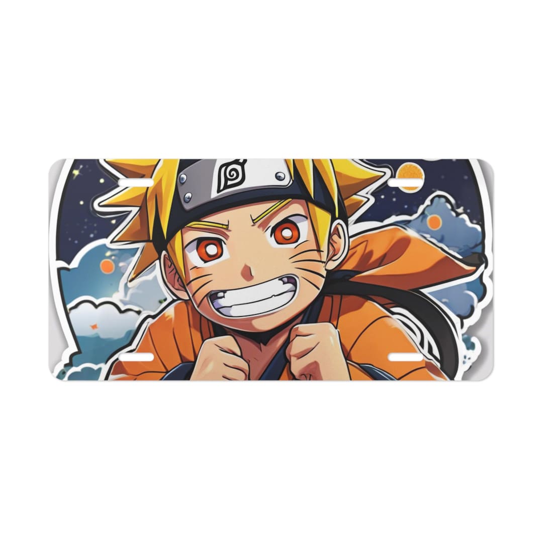 Anime-inspired Vanity License Plate, Custom Car Decor, Gift for Kids ...