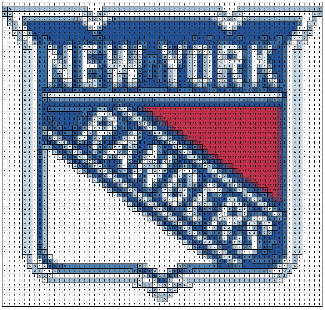 New York Rangers Color by Numbers - Digital Download - Etsy