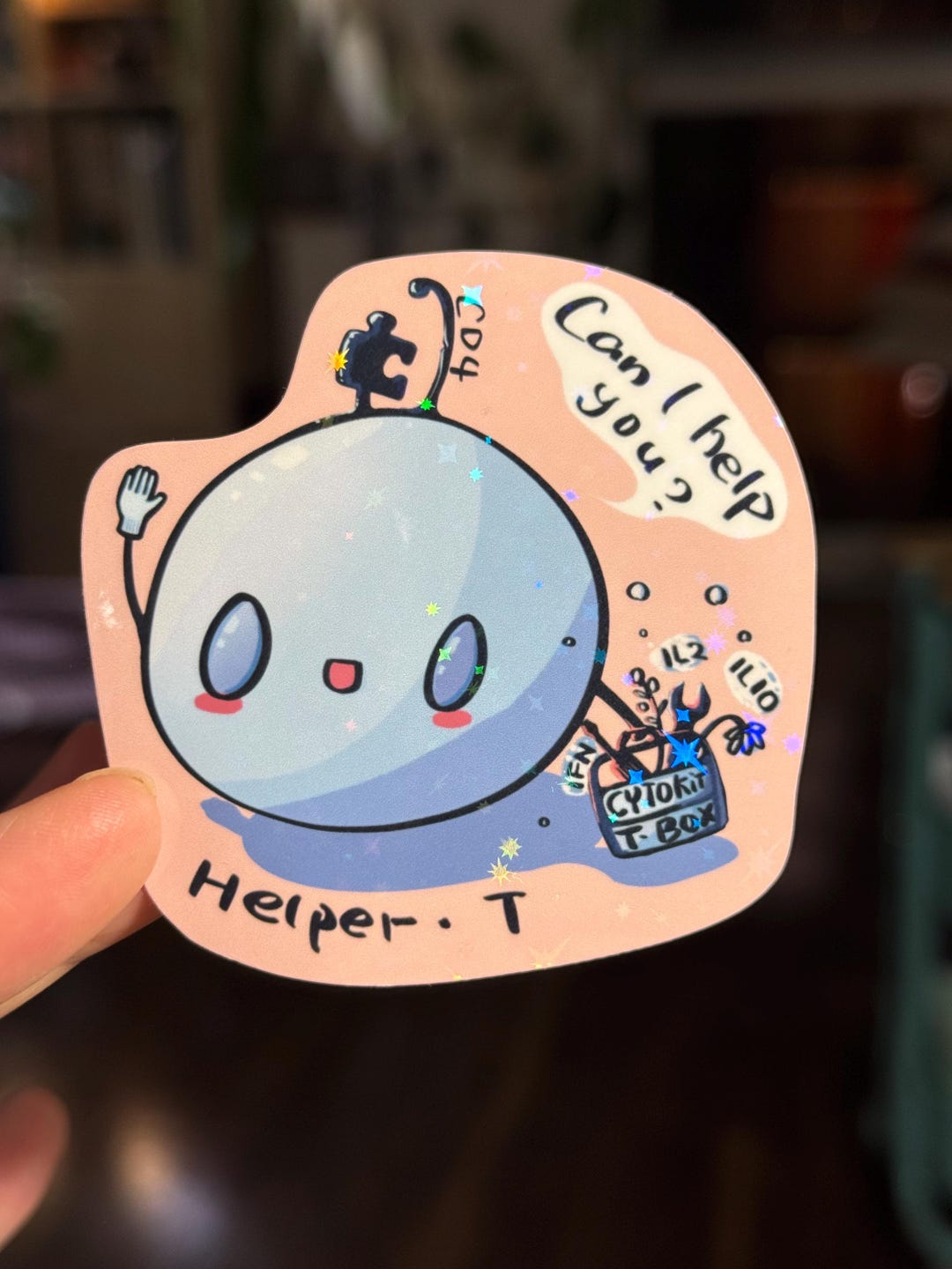 Helper T Cell Sticker – Immunology Cells, Waterproof Vinyl Stickers ...