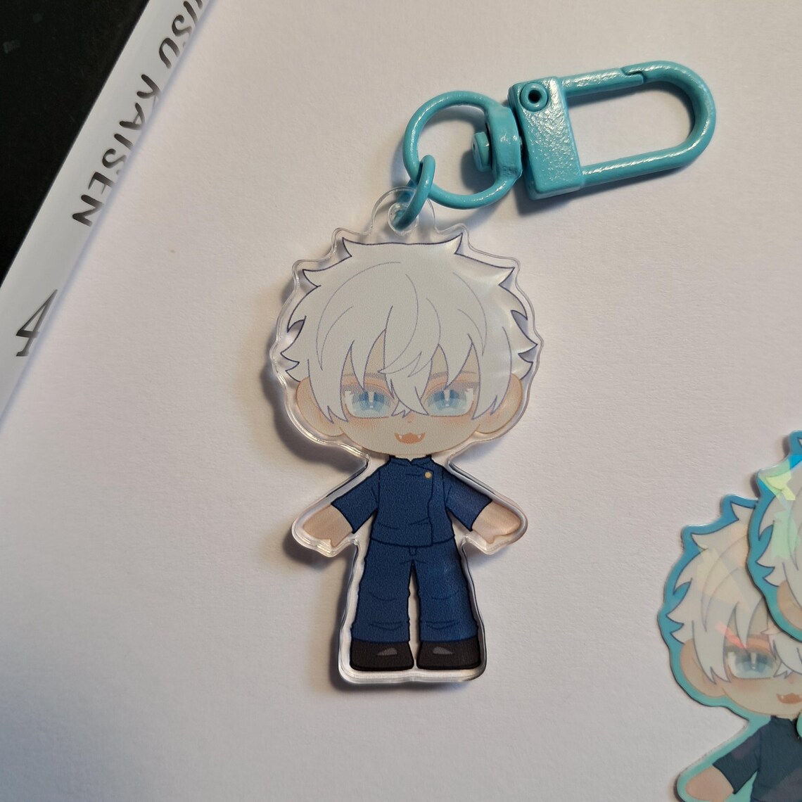 Satoru Gojo Keychain, Jujutsu Kaisen Keychain, Gojo Keychain, Anime ...