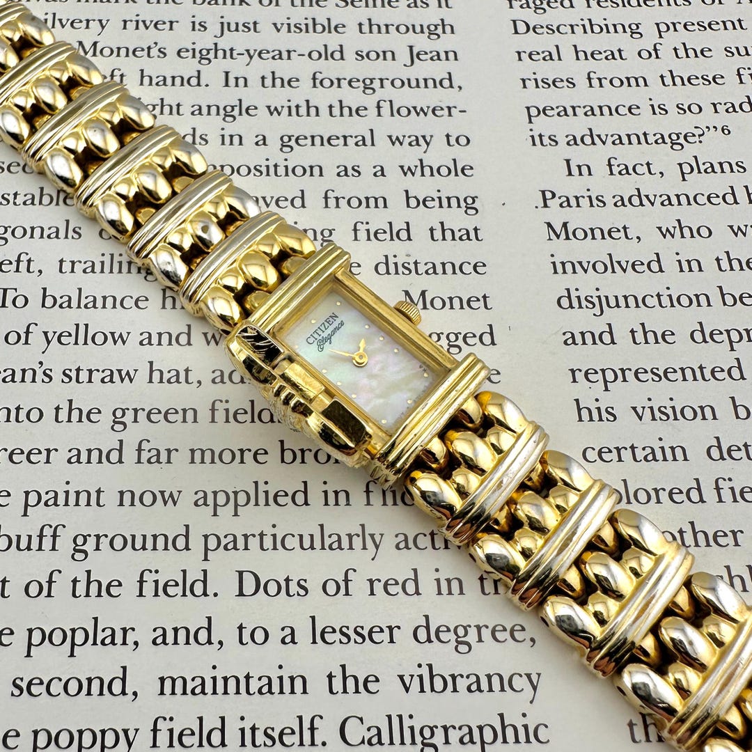Vintage Women’s Dainty, Peek-a-boo, Citizen Elegance Gold Tone Watch ...