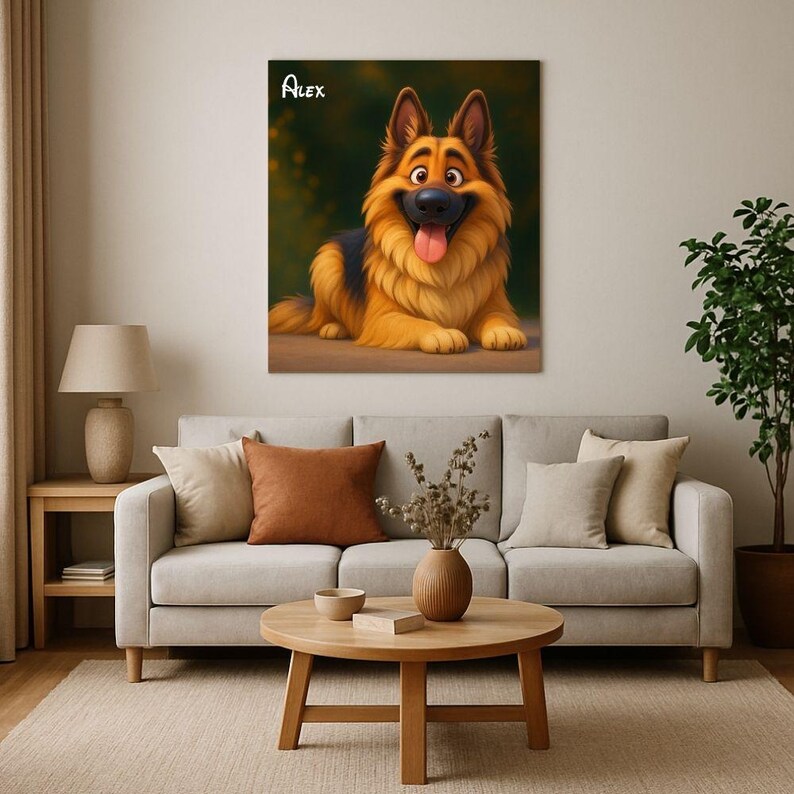 Custom Pixar Pet Portraits | Pet Photo | Personalized Digital Dog ...