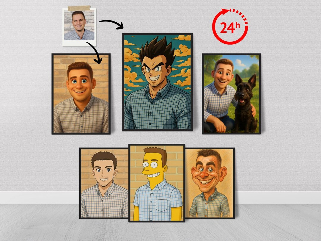 Custom Anime Portrait From Photo: Personalized Digital Art Gift - Etsy