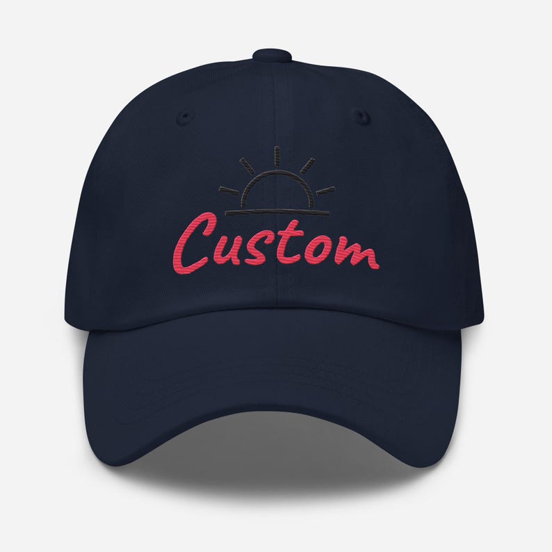 Custom Embroidered Cap | Personalized Dad Hat | Custom Symbol Hat | Minimalistische Stickerei ...