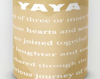 YaYa Pillow pillows with sayings ya ya sister pillow | Etsy